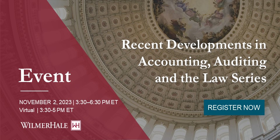 Recent Developments in Accounting, Auditing and the Law Series