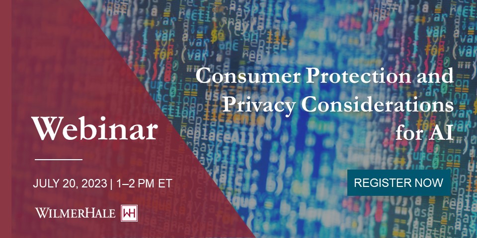 Consumer Protection and Privacy Considerations for AI