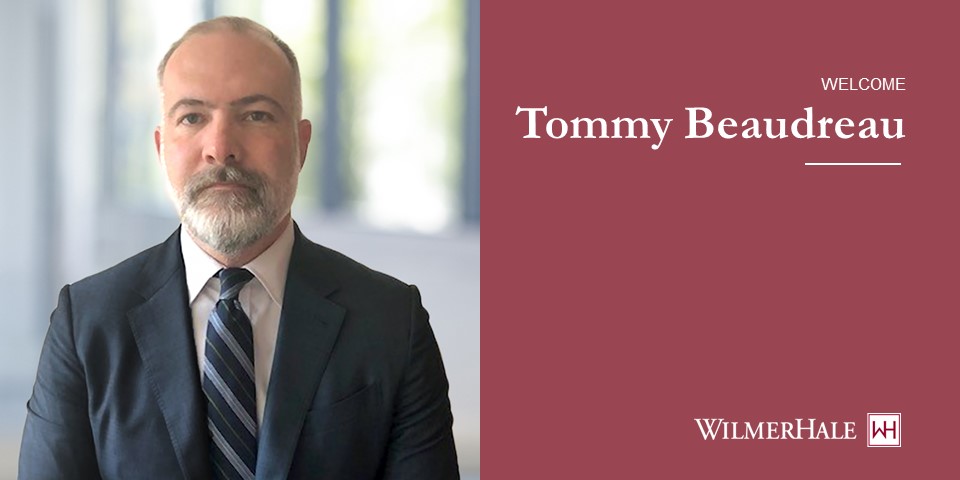 Tommy Beaudreau, Former Deputy Interior Secretary, Joins WilmerHale as ...