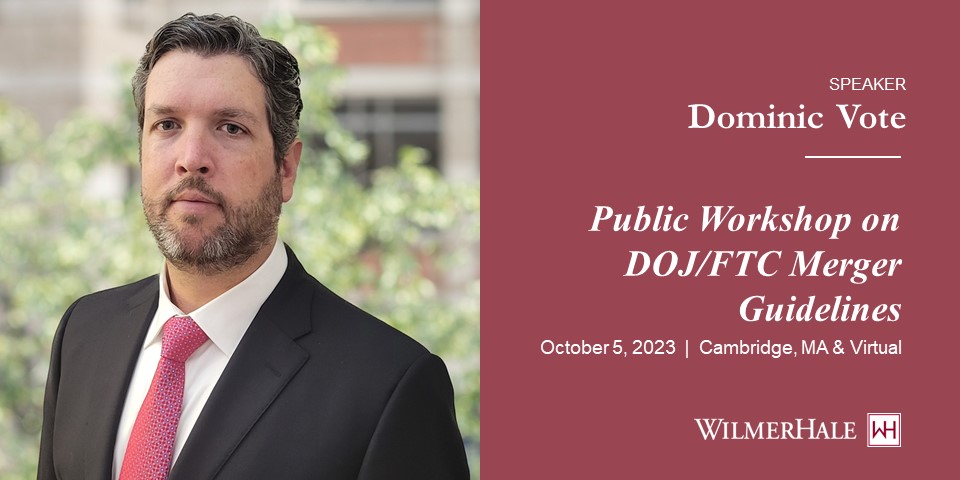 Public Workshop on DOJ/FTC Merger Guidelines