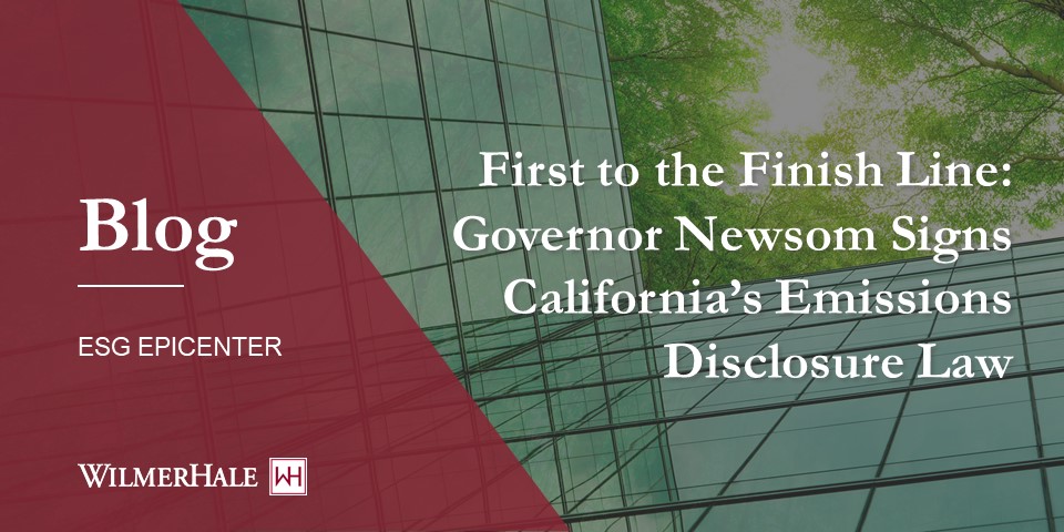 First to the Finish Line: Governor Newsom Signs California’s Emissions ...